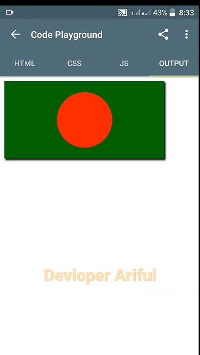 Create National flag using html and css - YouTube