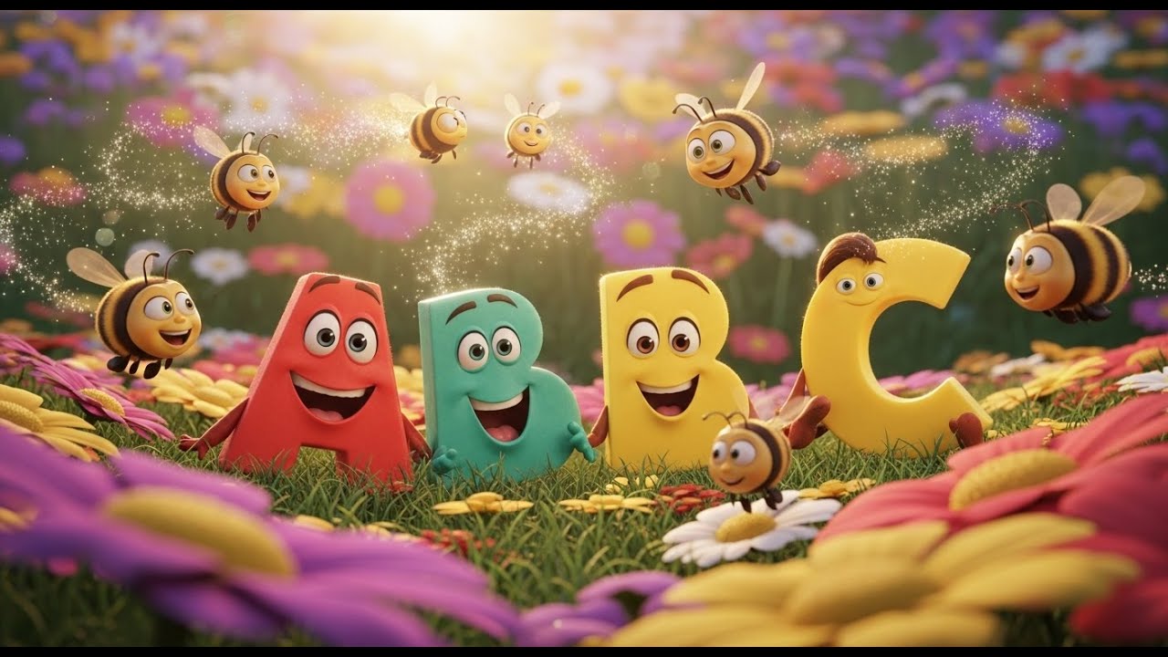 ABCs with Busy Bees | English Kids Song - YouTube