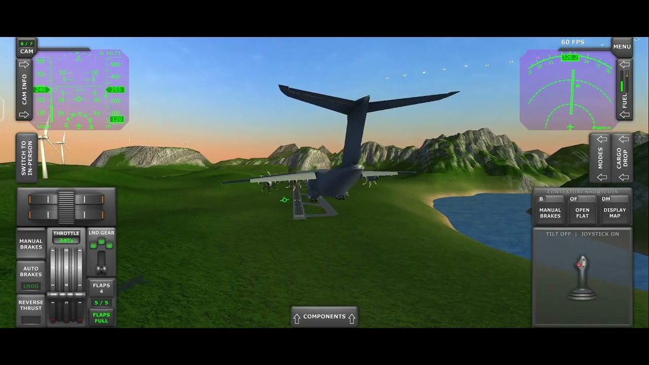 Turbo flight simulator c400 landing 🛬 - YouTube