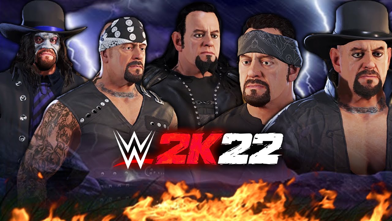 ALL versions of UNDERTAKER (Entrances & Attires) WWE 2K22 - YouTube