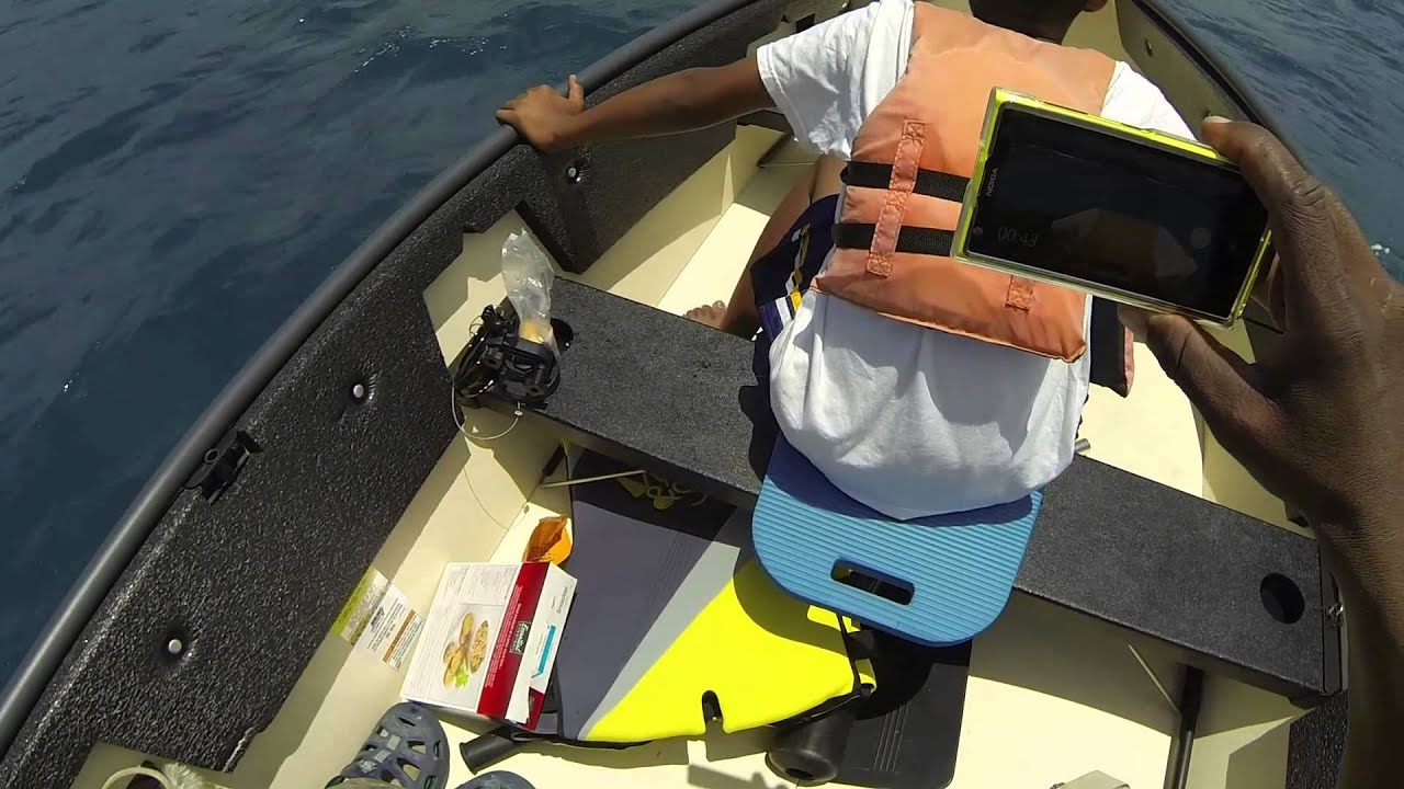 12' Porta-Bote with a Lehr 2.5S outboard. - YouTube