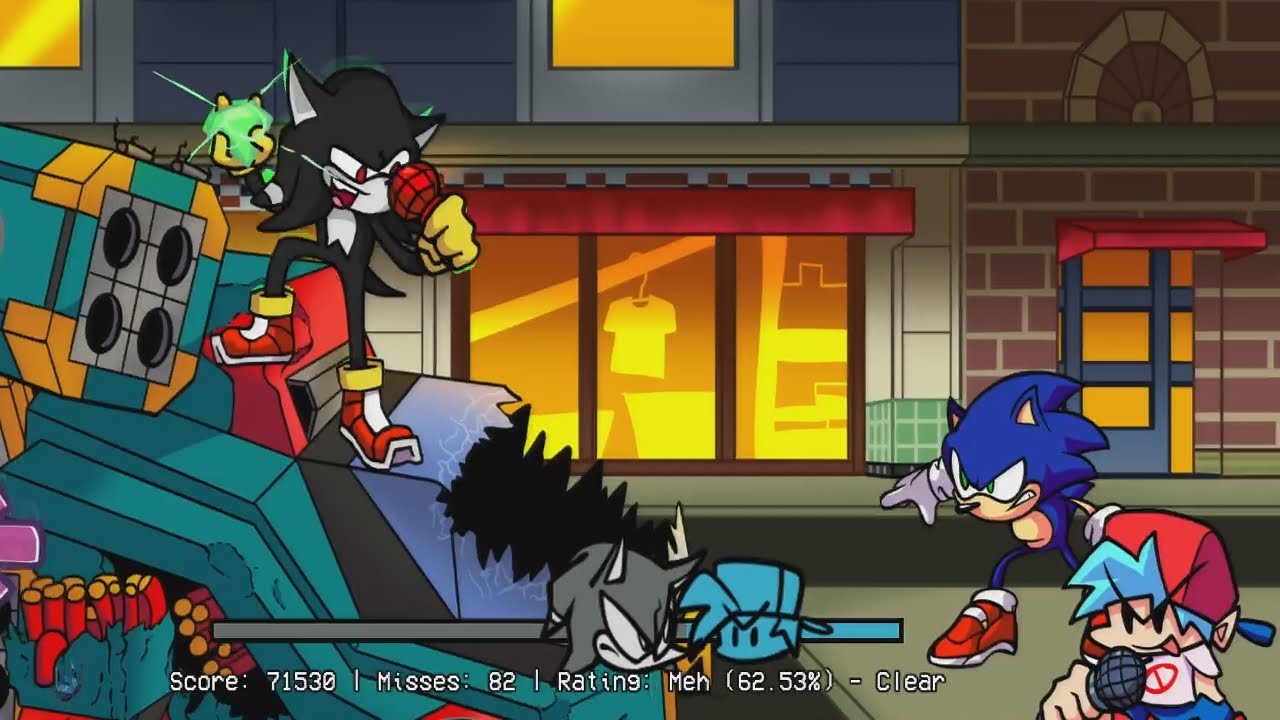 Double Sonic + Bf V.S SUPER SONIC SMACKDOWN | FNF: SUPER SONIC ...