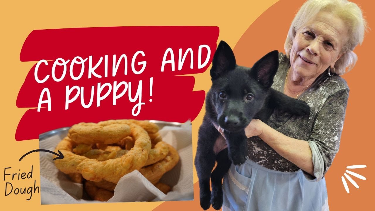 DELICIOUS fried dough | German Shepherd puppy joins the family! - YouTube