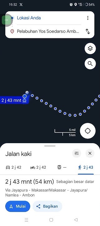 Estimasi Waktu Tiba Pelayaran Laut dengan Google Maps - YouTube