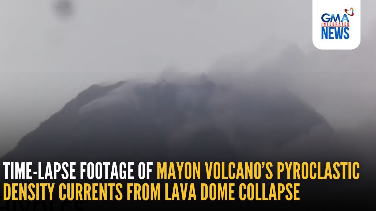 Time-lapse footage of Mayon Volcano’s pyroclastic density currents from ...