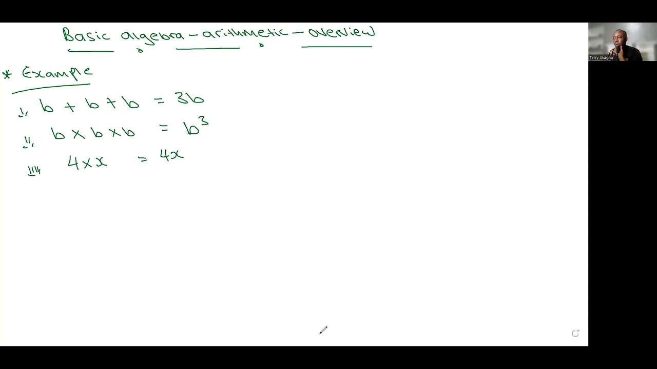 1 of 18 - Basic Algebra and arithmetic Overview - with Terry in 10 ...