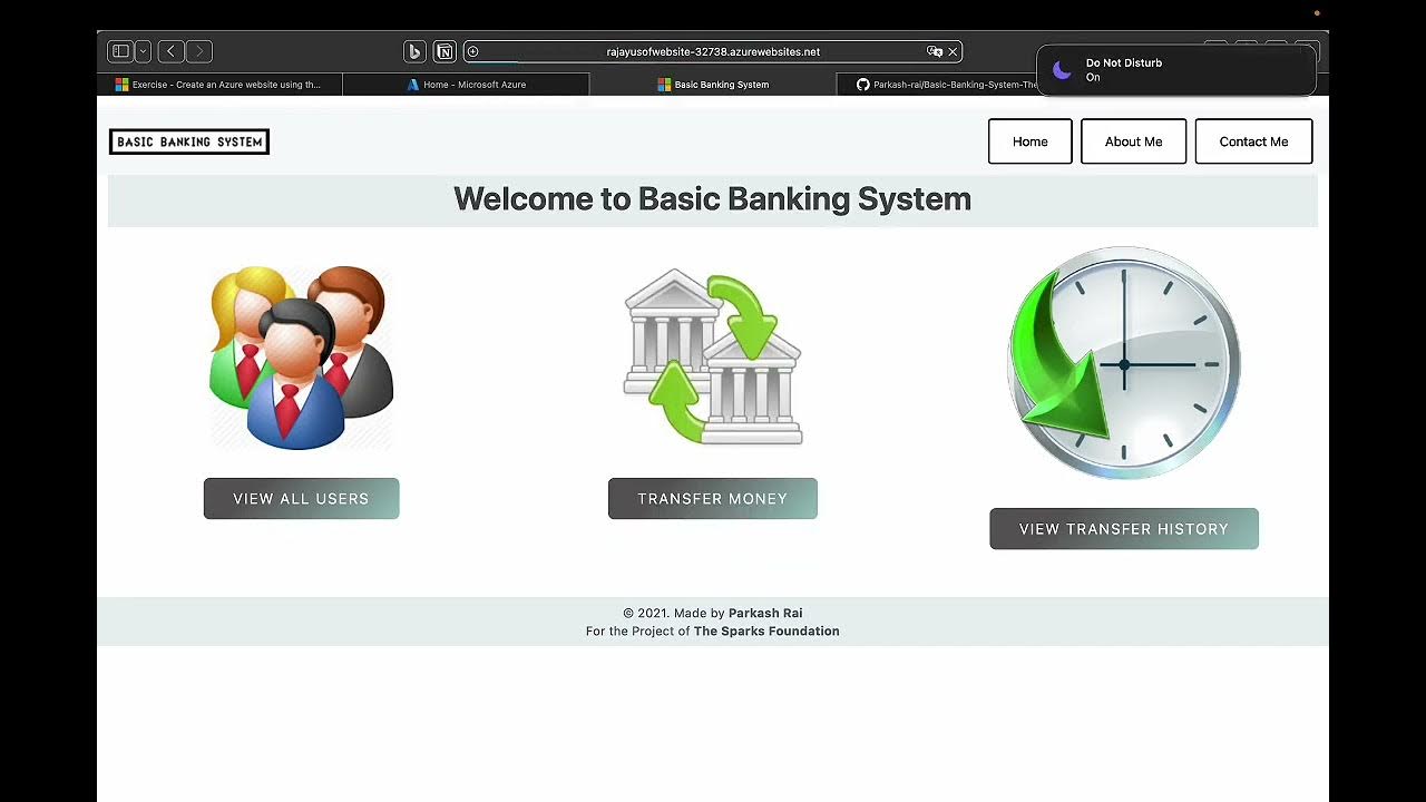 Deploying a Basic Banking System from github to Azure using CLI - YouTube