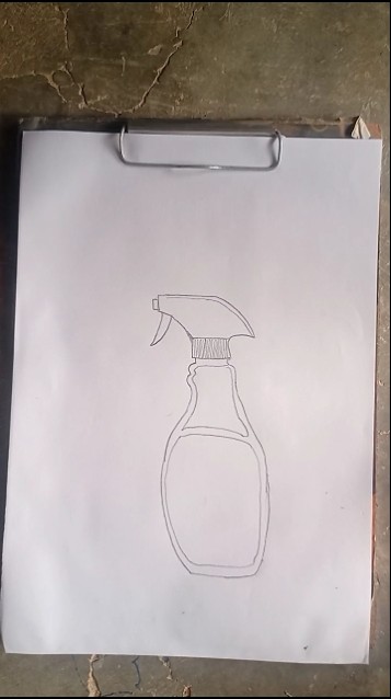 Simple Spray Bottle Drawing | Easy Sketch for Beginners - YouTube