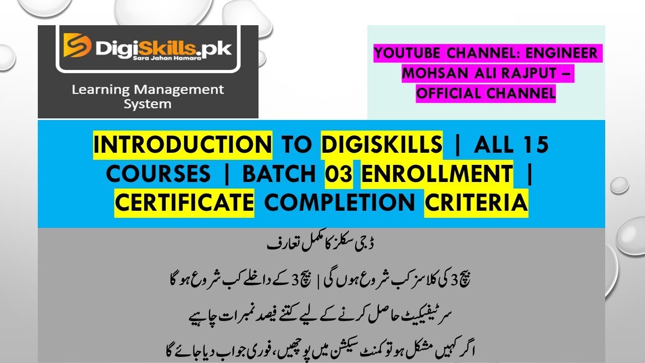 Introduction to DigiSkills | All 15 Courses | Batch 03 Enrollment ...