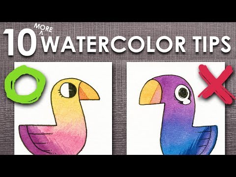 10 (MORE) WATERCOLOR TIPS ( For Beginners!)