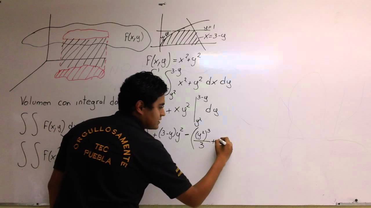 Volumen con integral doble - YouTube