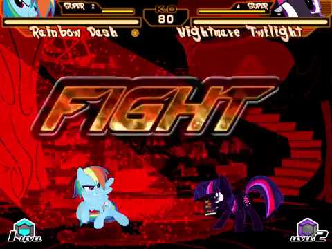 [Mugen] Rainbow Dash : Arcade Mode (Test Run 2/2) - YouTube