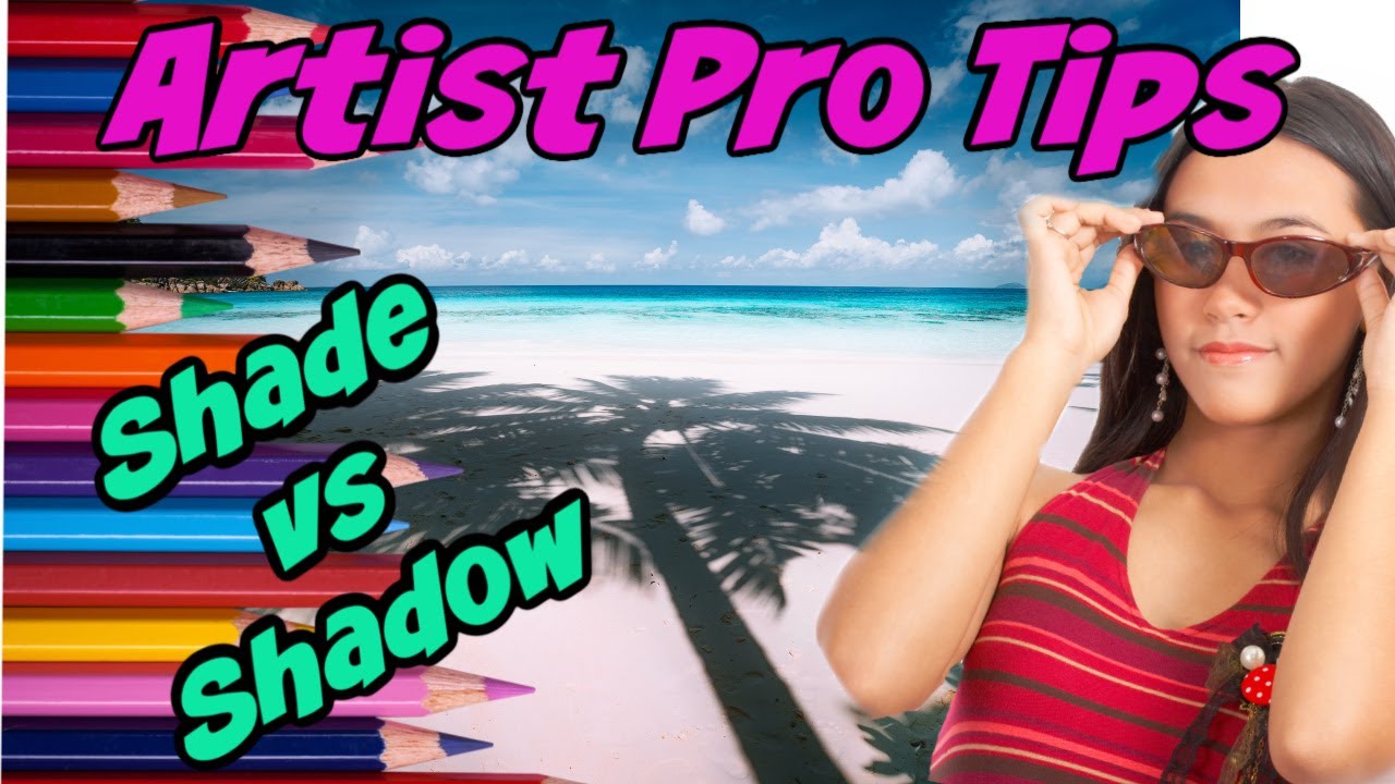 The Difference Between Shade And Shadow Using Colored Pencils - YouTube