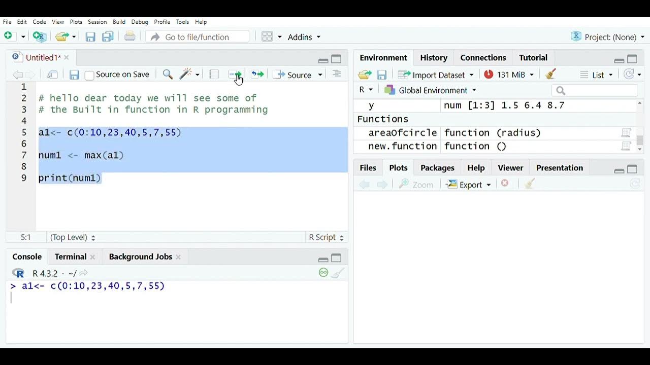 R Programming Functions - YouTube