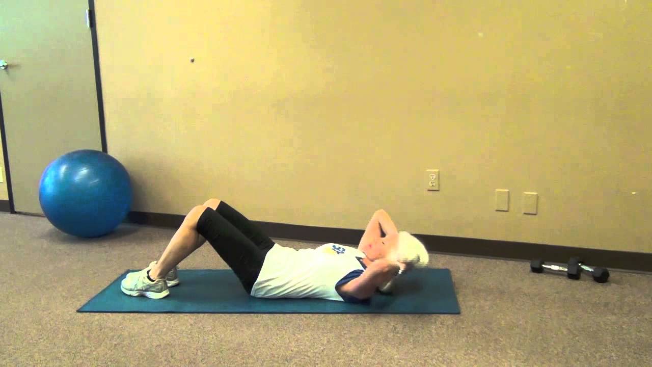 50 Plus Fitness: Abdominal Crunches - YouTube