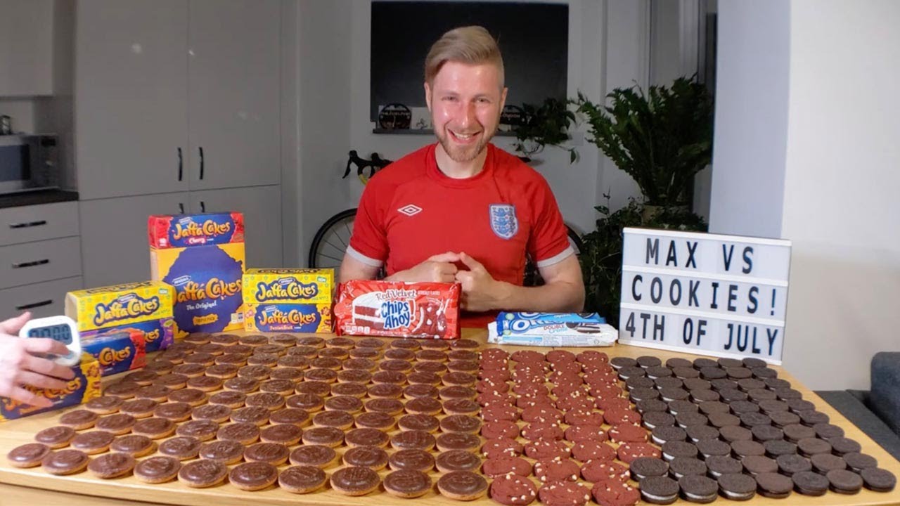 Man Takes On 22,000 Calorie Biscuit Eating Challenge - YouTube