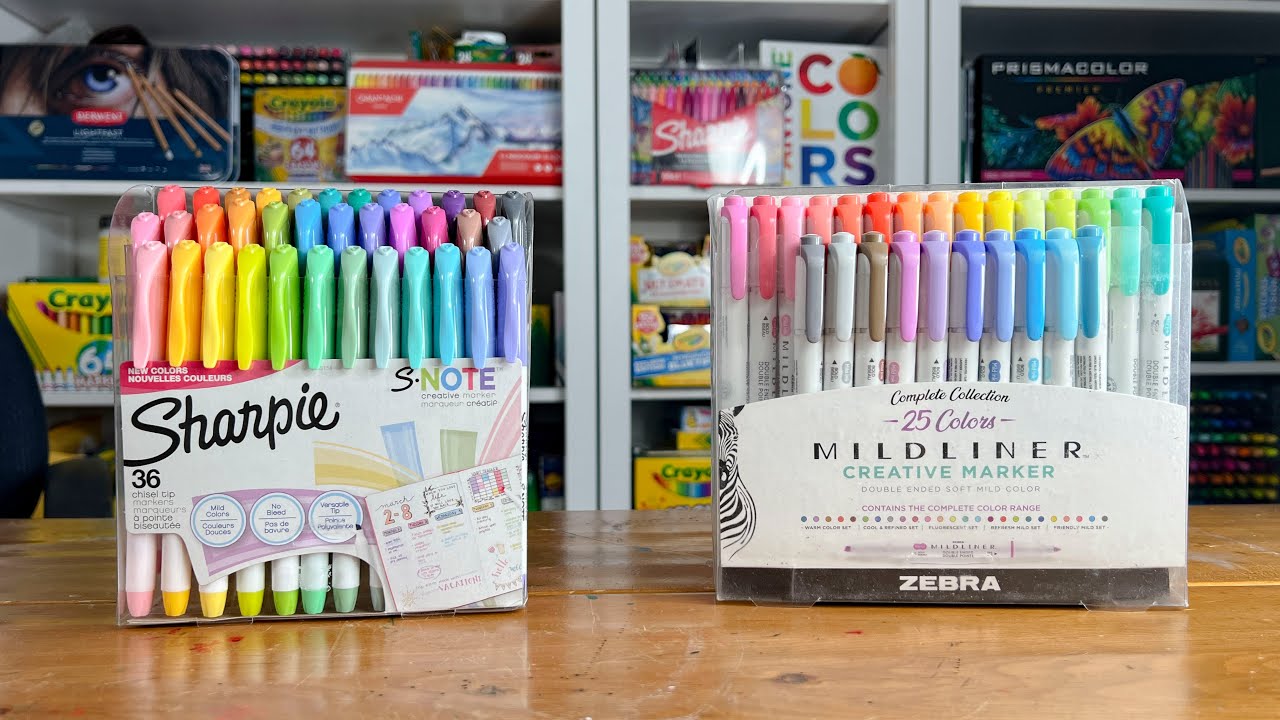 Mildliner VS S-Note Highlighter Markers - YouTube