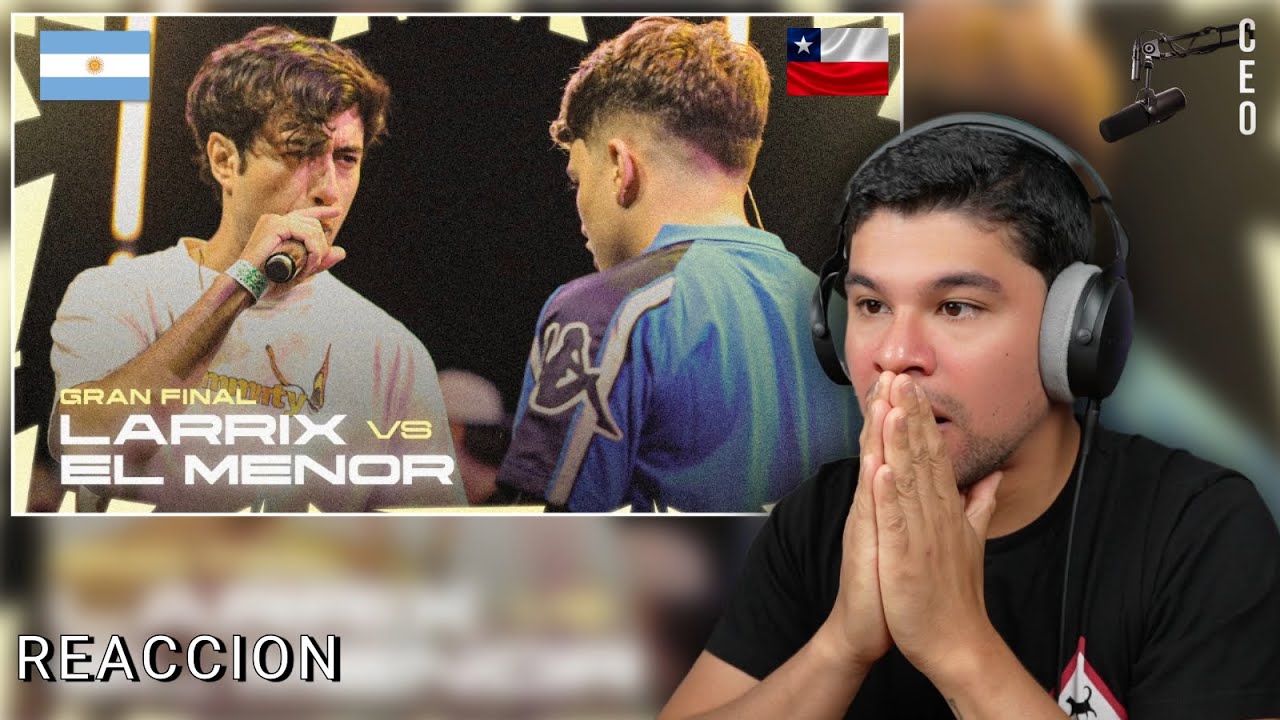 NUEVO CAMPEON 🏆 LARRIX VS EL MENOR / REACCION 🎙️ FMS INTERNACION 2024 ...