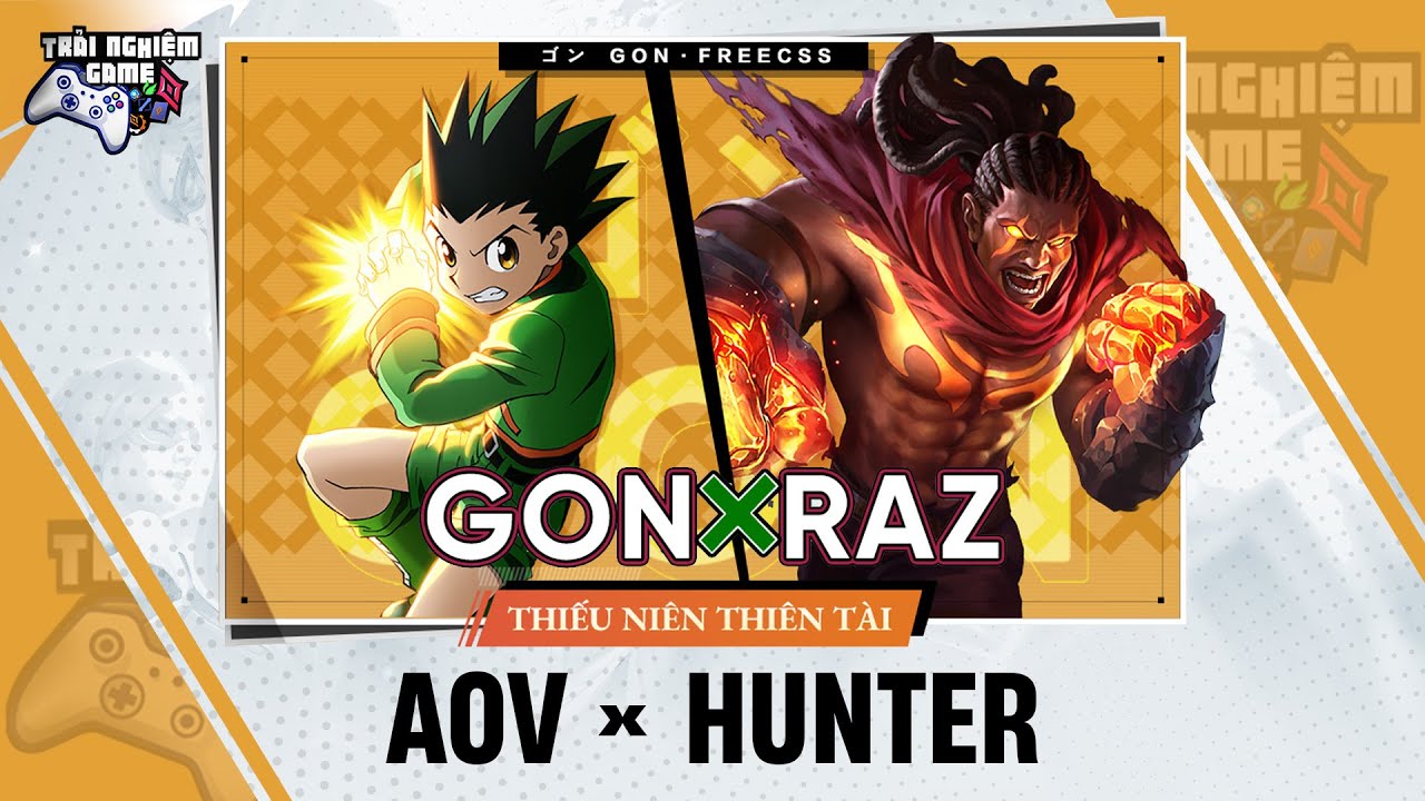 GON x RAZ, Hiệu ứng như skin Mặc Định Raz Cosplay, Hợp Tác Liên Quân X ...