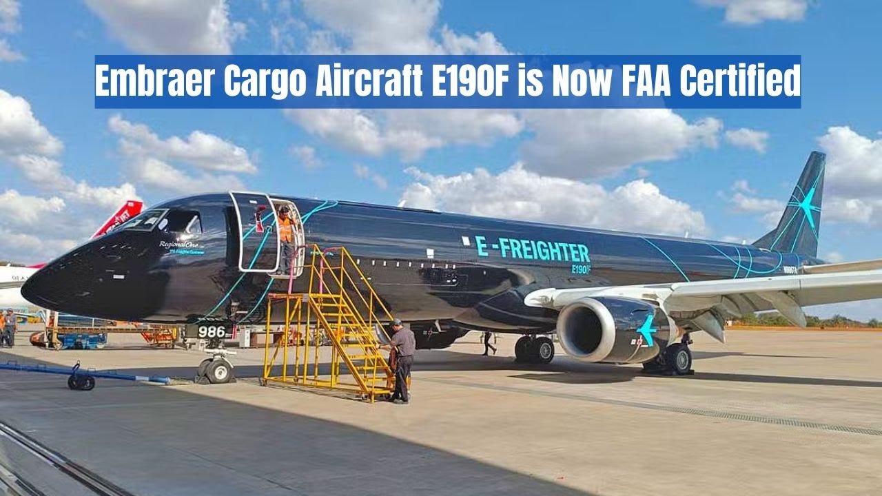Embraer E190F E-Freighter Aircraft Gets FAA Approval - YouTube