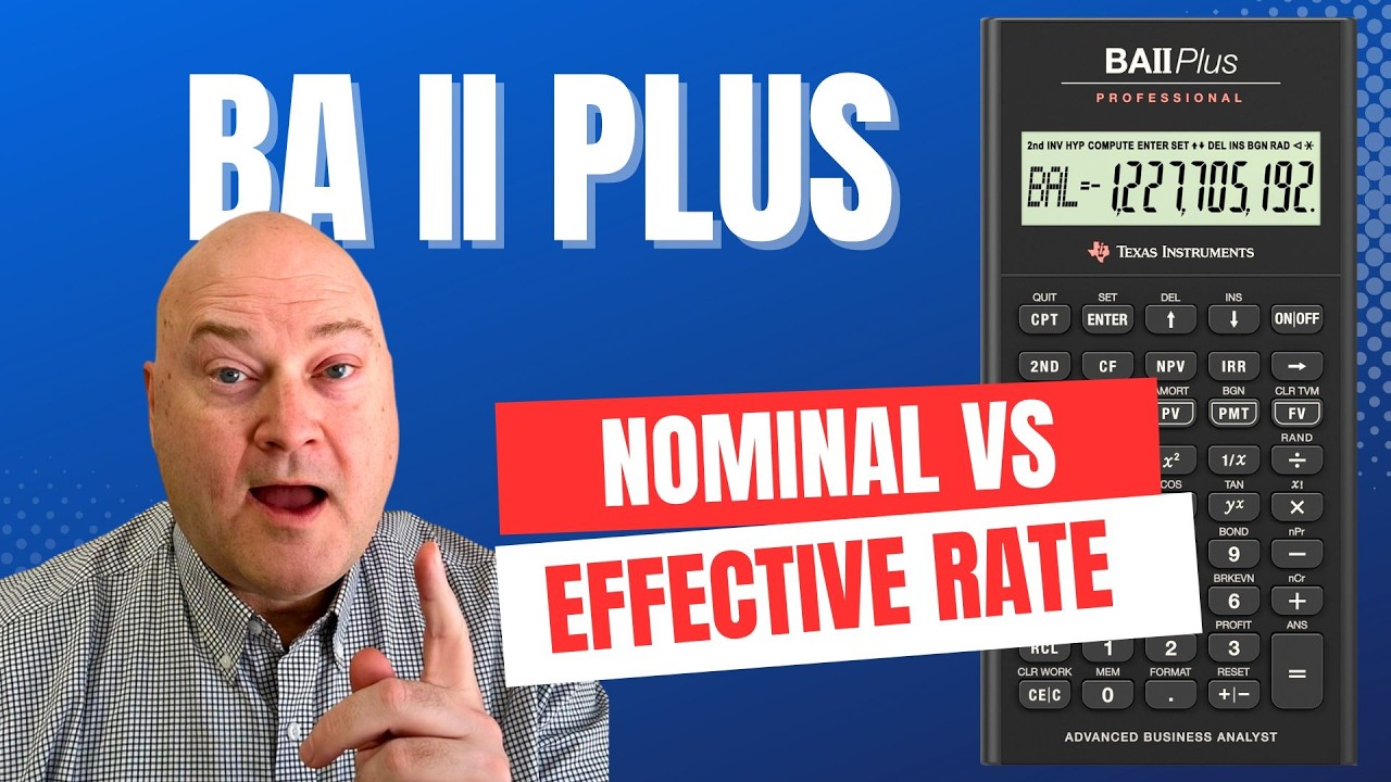 Easily Convert APR to EAR | BA II Plus Calculator - YouTube