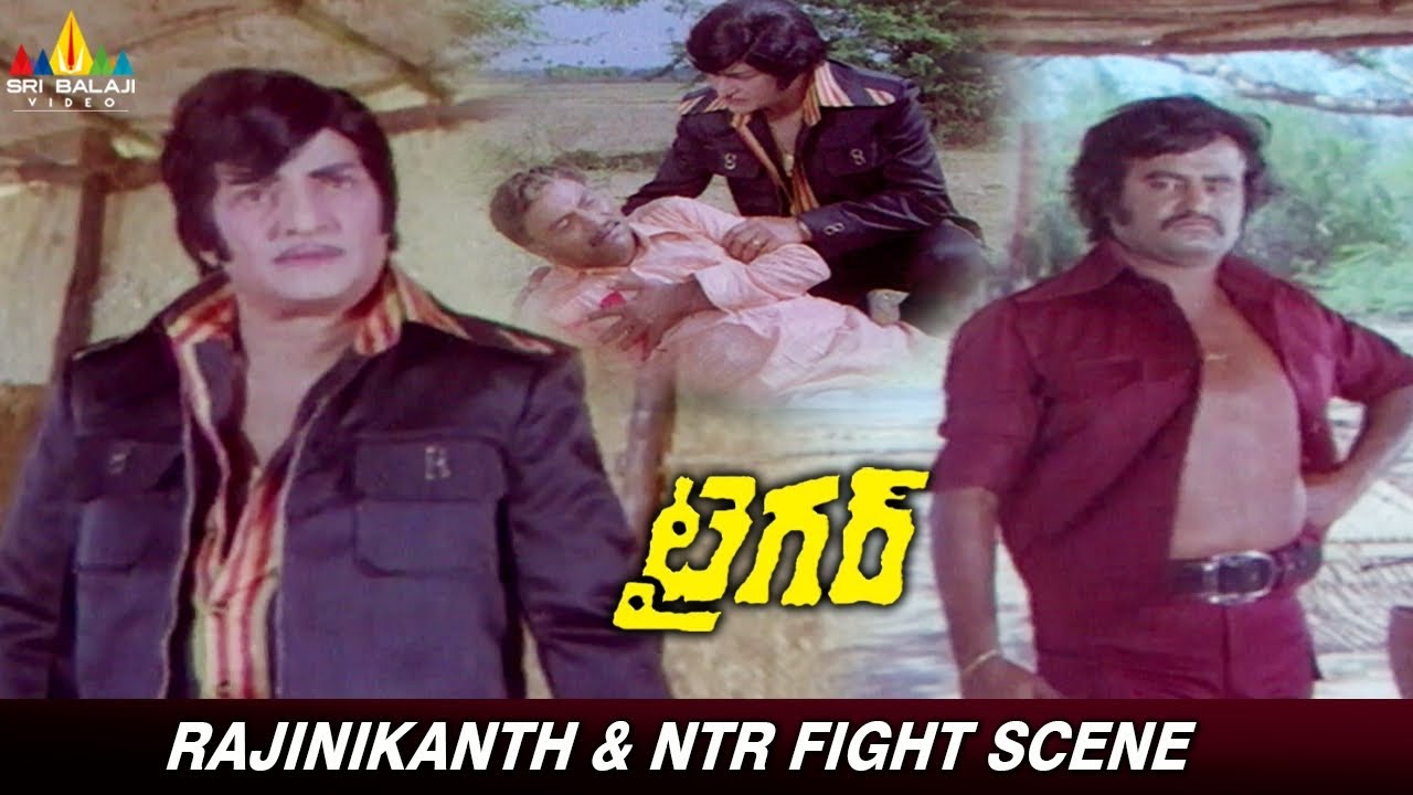 Rajinikanth and NTR Mass Action Scene | Tiger | Telugu Movie Fight ...