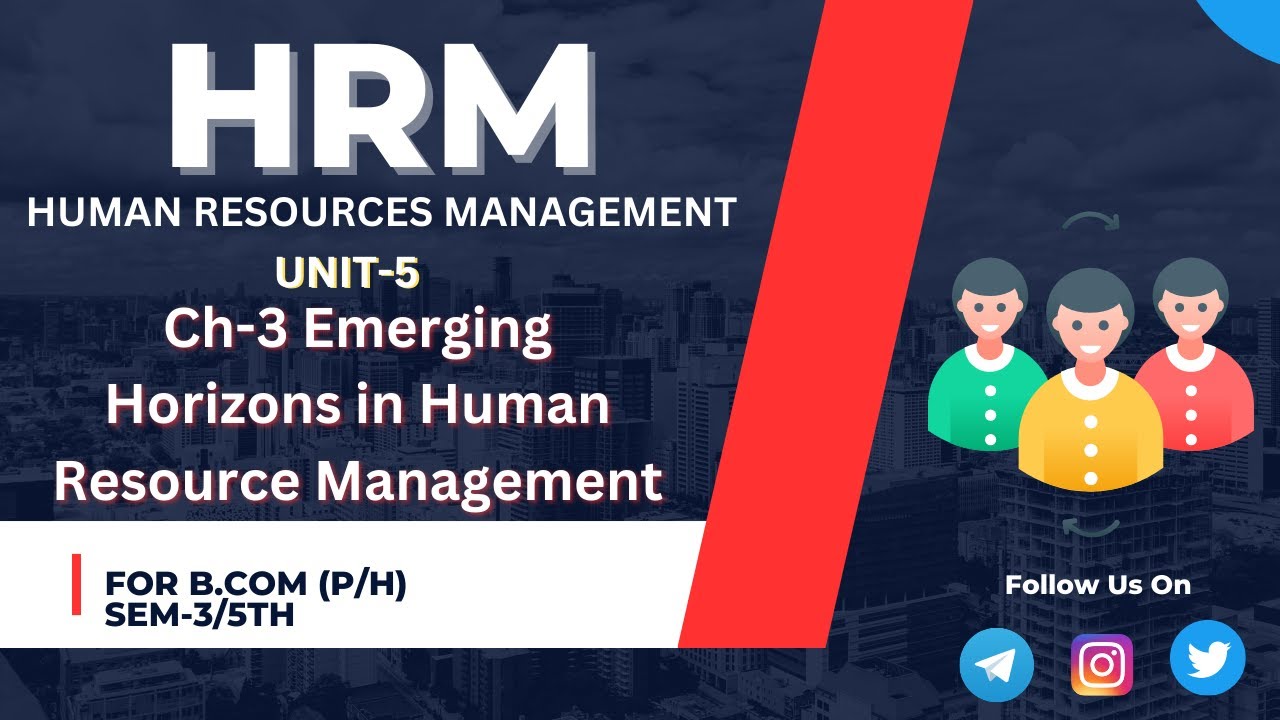 Unit-5 | Ch-3 | Emerging Horizons in Human Resource Management - YouTube