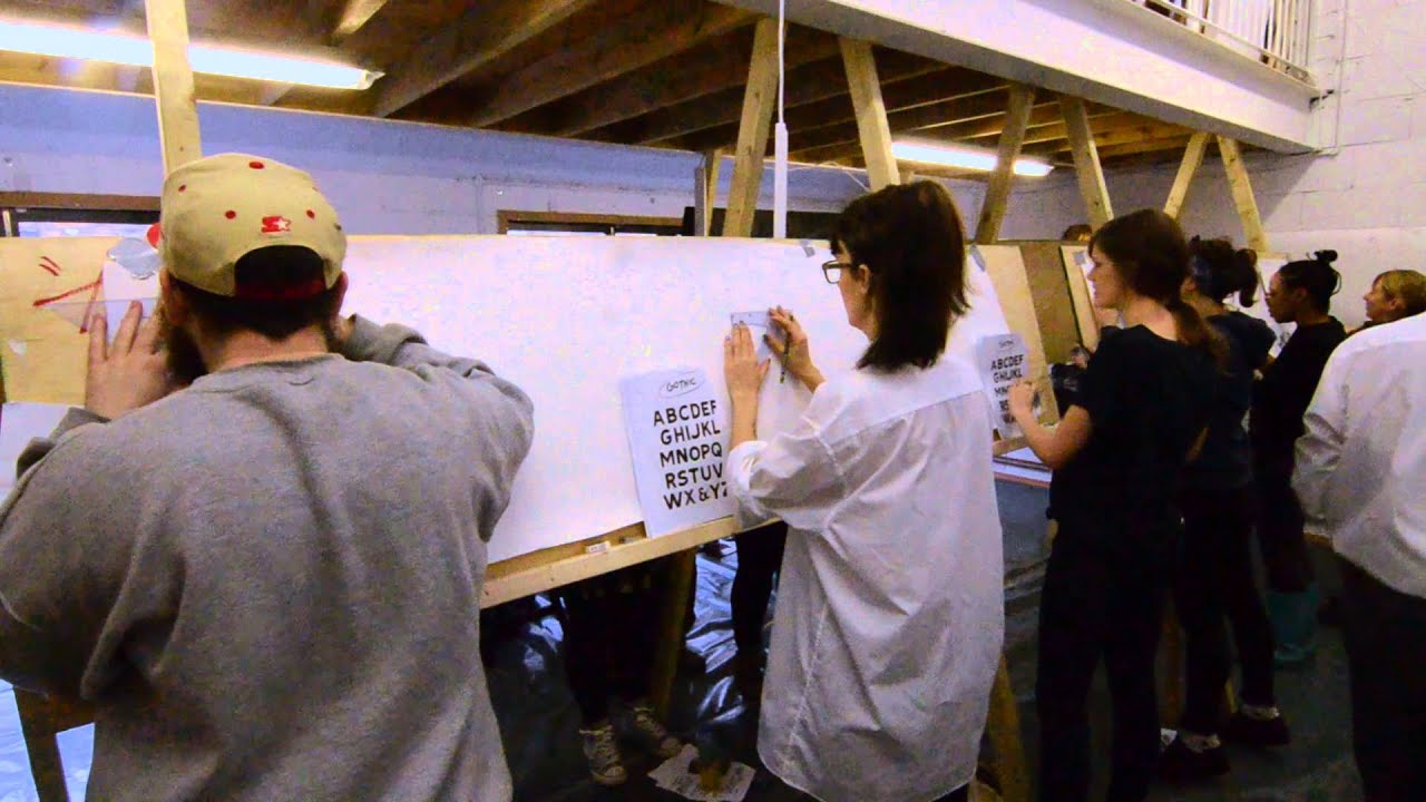 Hand Lettering Workshop London February 2014 - YouTube