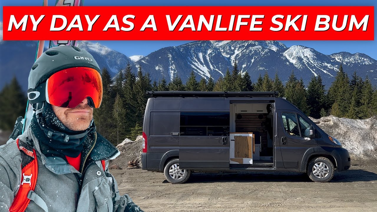 My Day as a VanLife Ski Bum (VanLife Ski Vlog) - YouTube