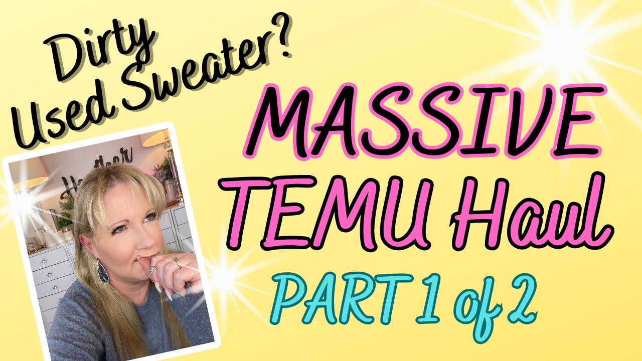 DIRTY USED SWEATER FROM TEMU? MASSIVE TEMU HAUL PART 1 of 2 PLUS some ...