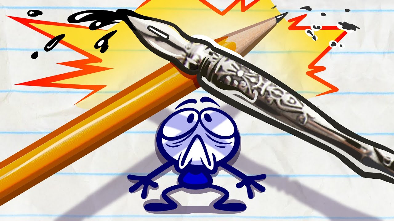 Pencilmate and Pencilmiss Love Their Dogs! | Animated Cartoons ...