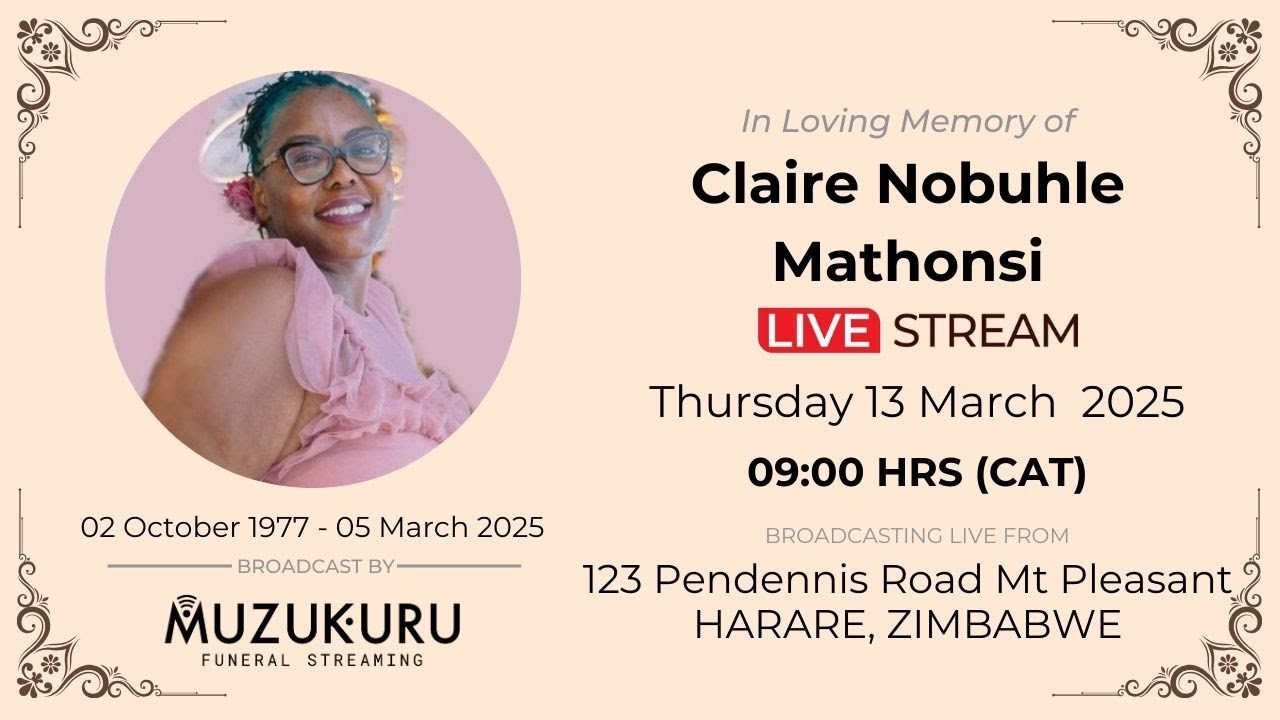 Celebrating the life of Claire Nobuhle Mathonsi - YouTube