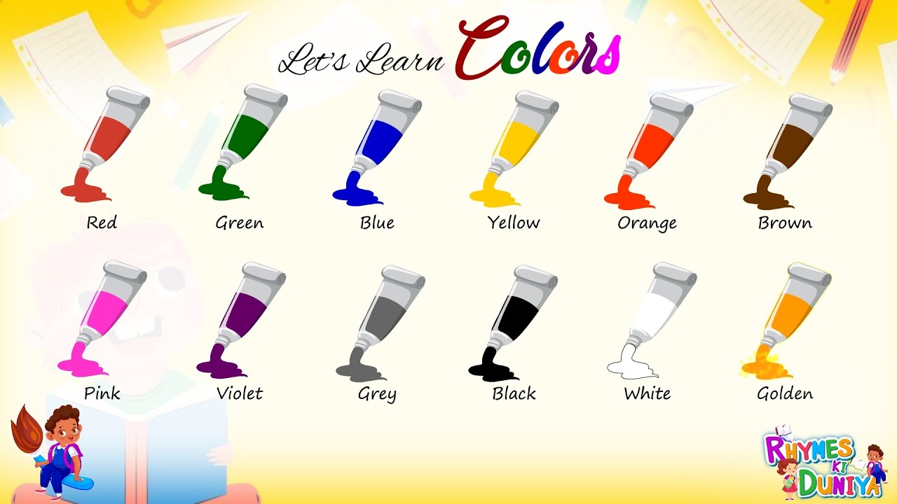 Learn Colors Name In English | Color Videos For Kids | Learn to write ...
