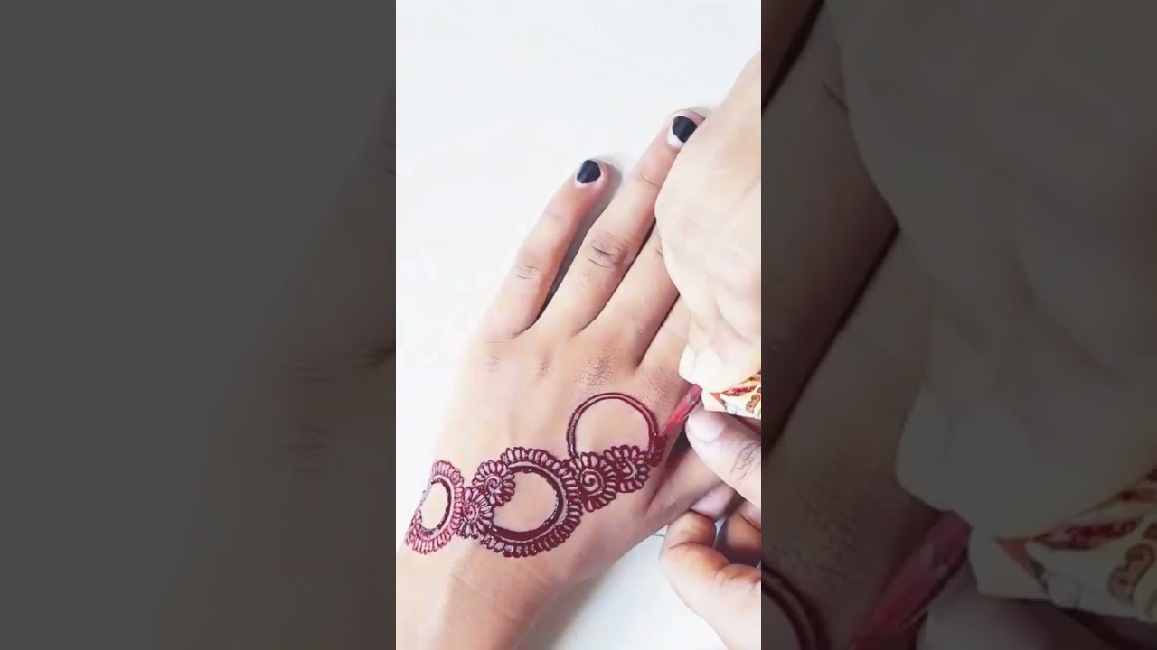 Best easy mehedi design by Nafisa - YouTube