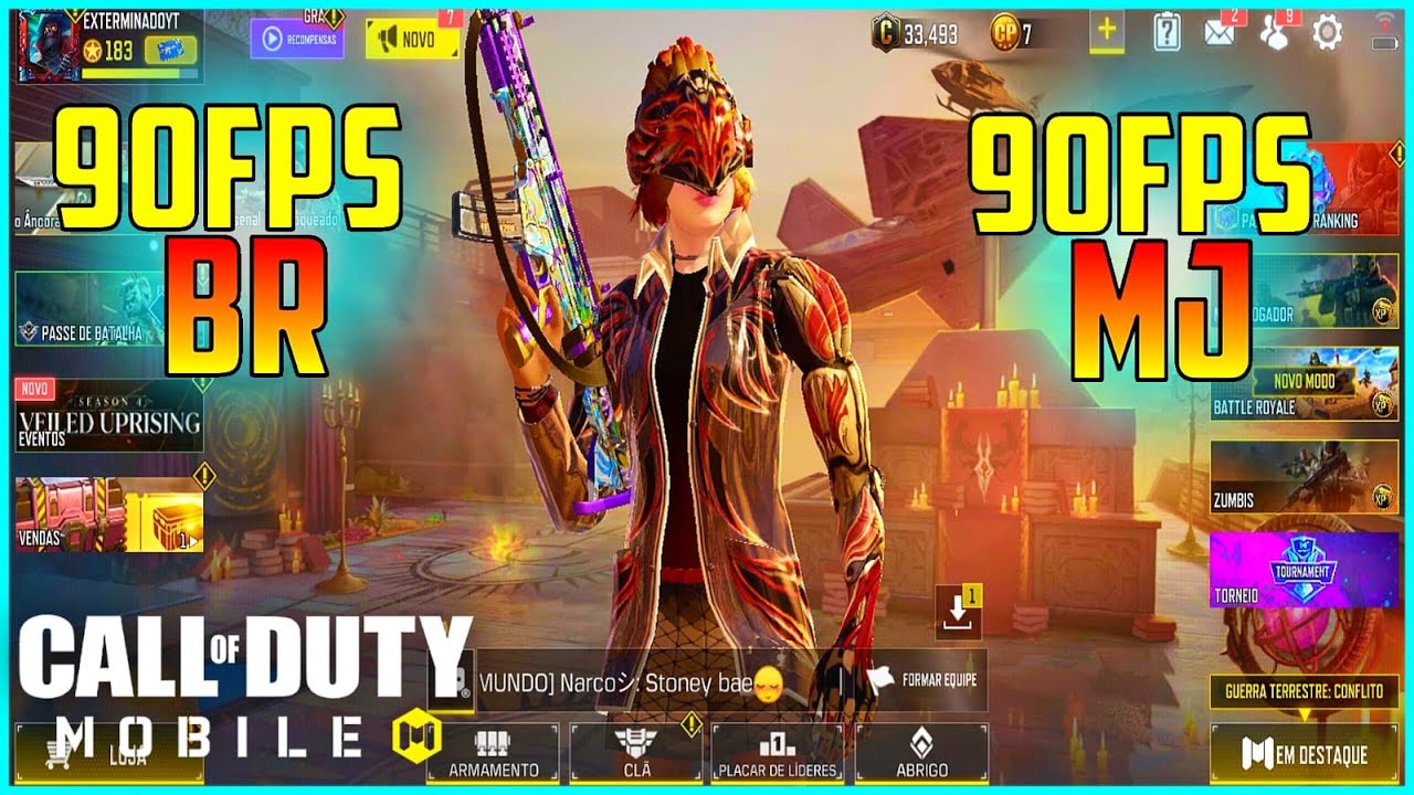 COMO LIBERAR 90/60FPS NO CALL OF DUTY MOBILE ATRAVÉS DE ARQUIVO | MÉTODO SIMPLES PARA (90HZ e ...