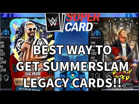 HOW TO COLLECT ALL LEGACY SUMMERSLAM CARDS!! WWE Supercard - YouTube
