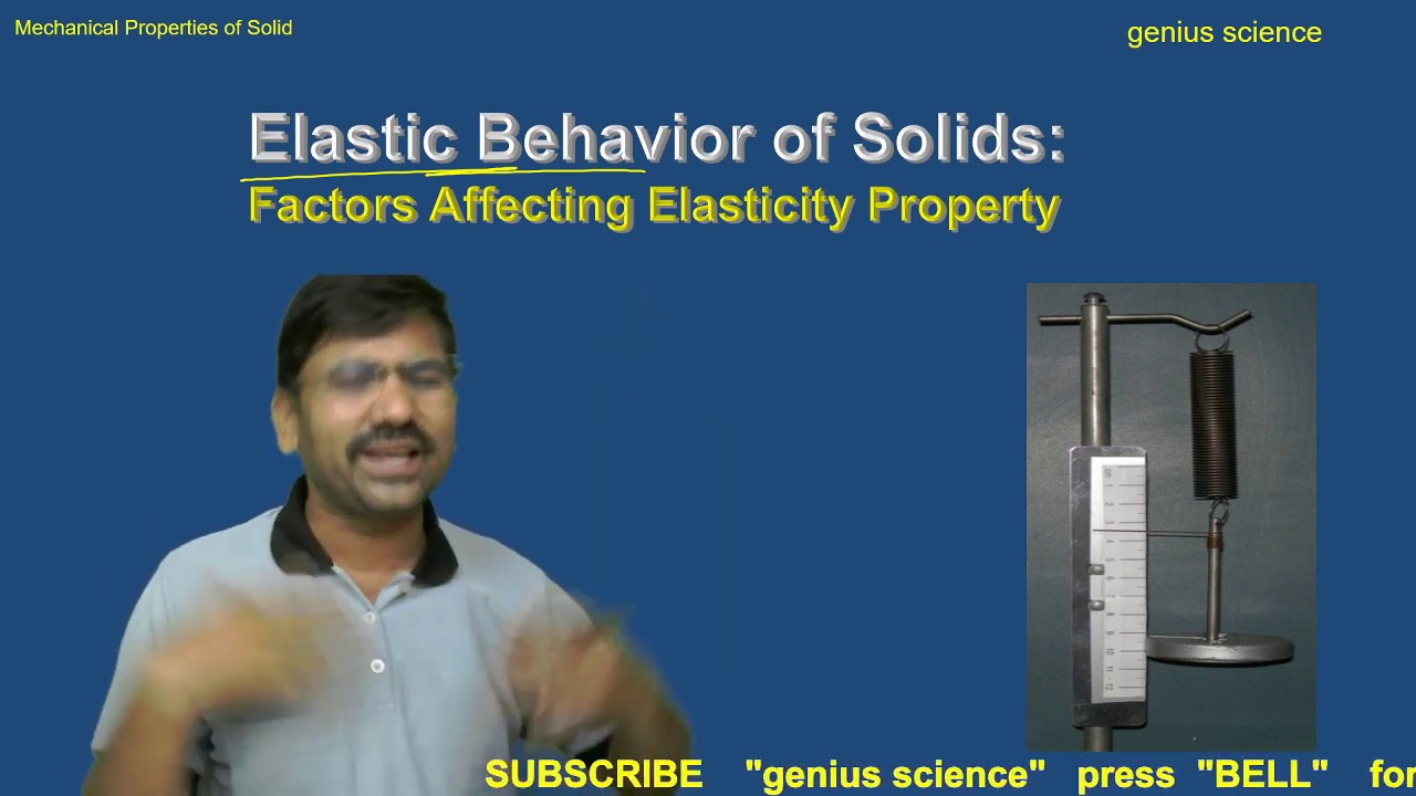 11th physics | Mechanical Properties of Solid | Elastic Behavior of ...