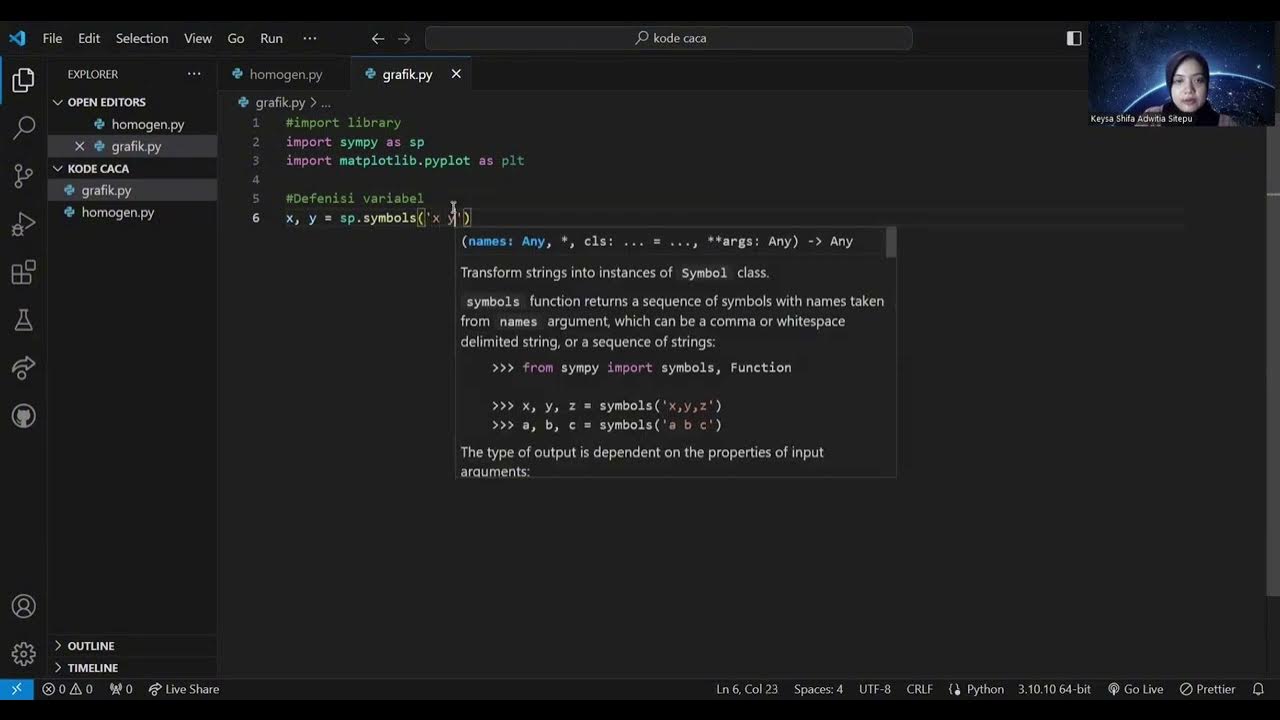 Kode pemprograman penyelesaian soal persamaan diferensial homogen ...