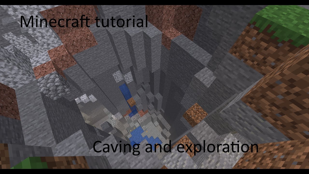 Caving and exploration (minecraft tutorial 9) - YouTube