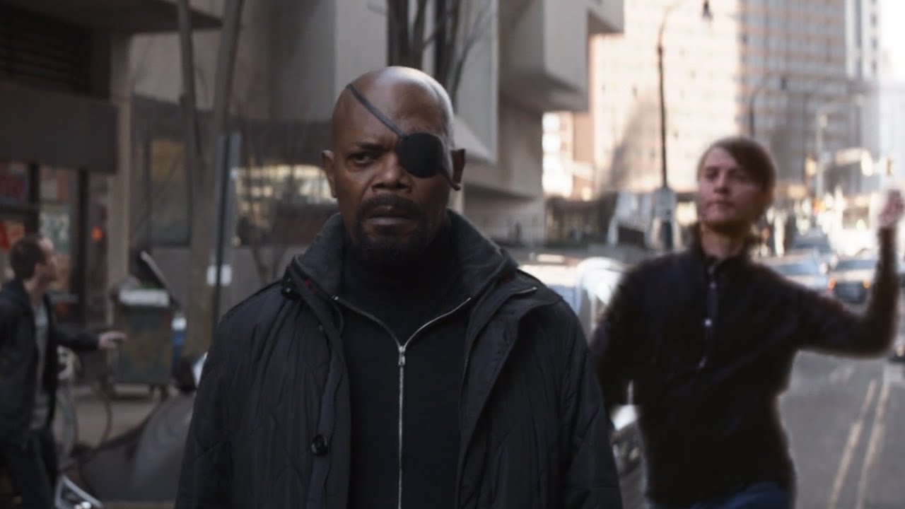 Bully Maguire snaps Nick Fury out of existence - YouTube