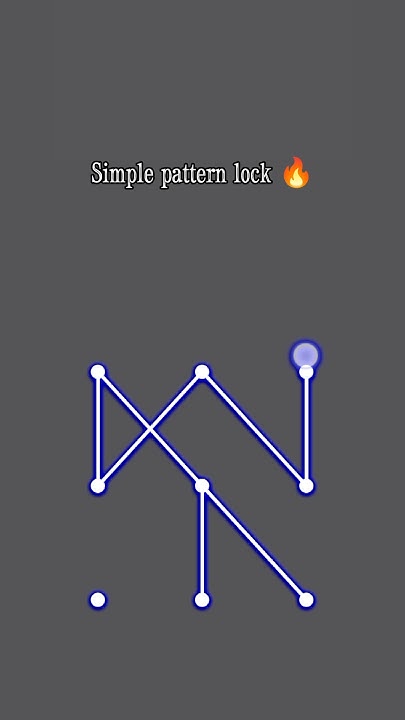 Simple pattern lock - YouTube