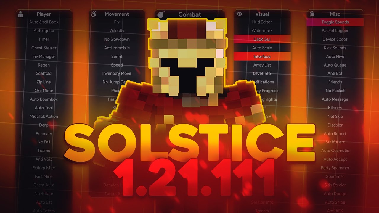 🔥SOLSTICE CLIENT ACTUALIZADO a la 1.21.111 - YouTube