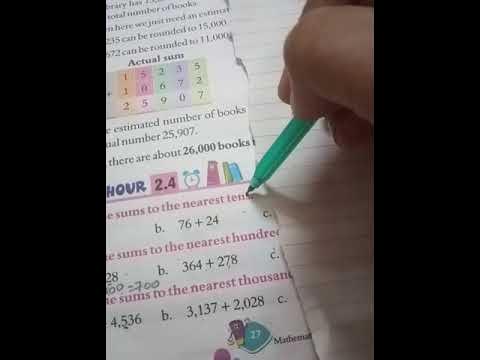 Class-4 Estimate ten hundred thousand add - YouTube