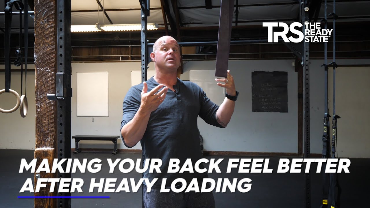 Making Your Back Feel Better After Heavy Loading - YouTube
