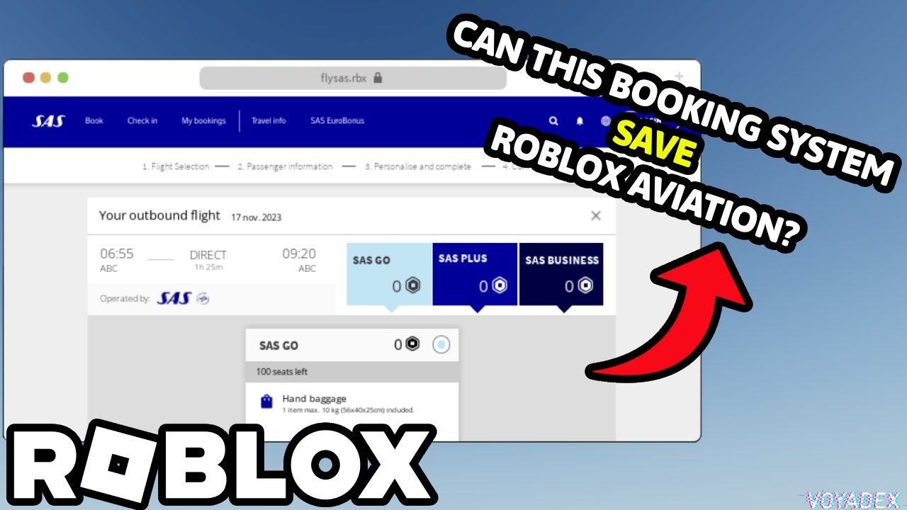 Experiencing the Future of ROBLOX Aviation Booking System for Airlines ...