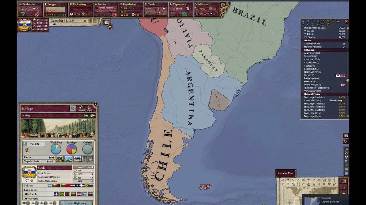 Chile potencia | en Victoria 2 - YouTube