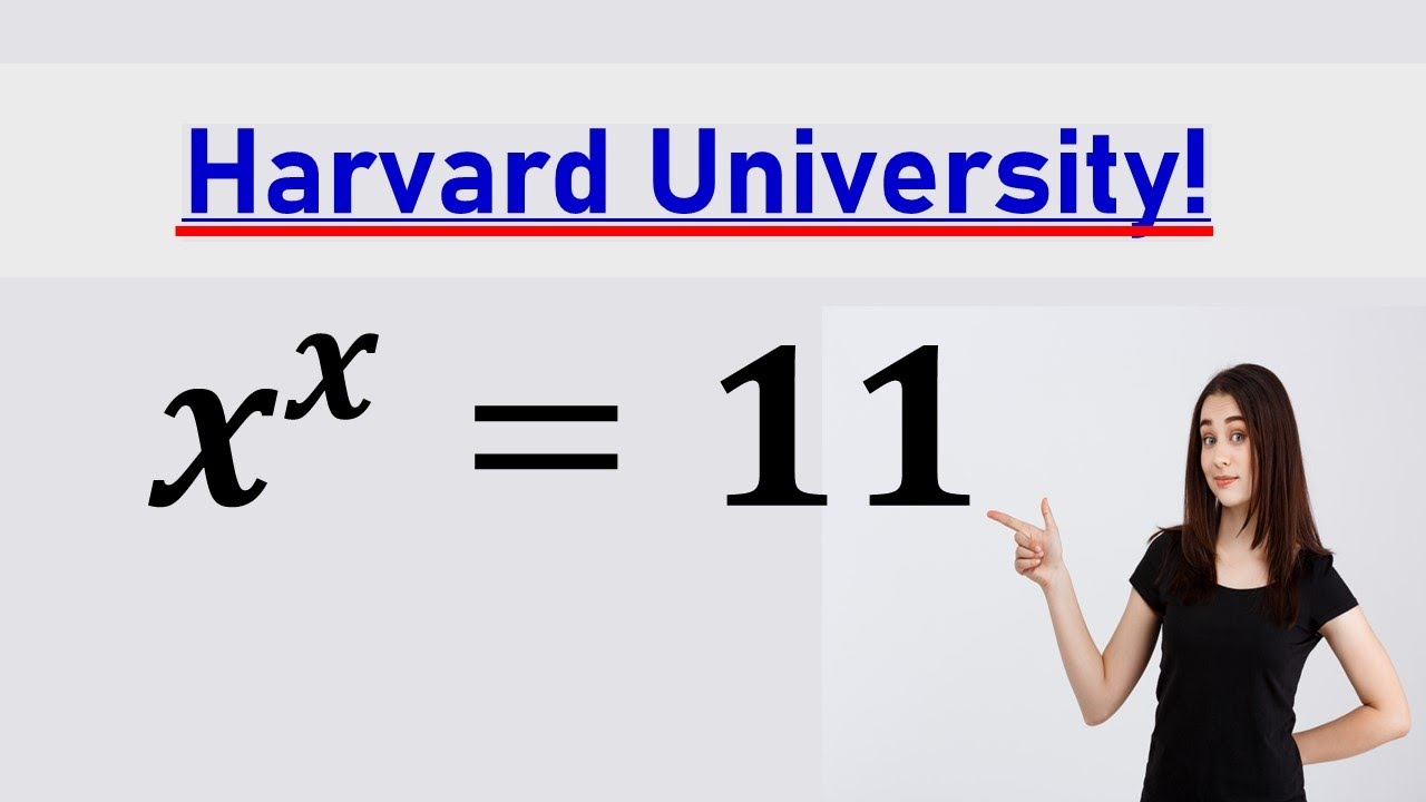 Solving a 'Harvard' University entrance exam | A nice math olympiad ...
