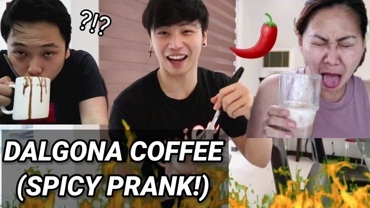 THE DRAGONA COFFEE! (SPICY DALGONA COFFEE PRANK) - YouTube