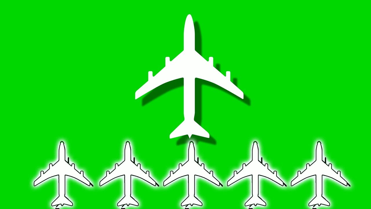 Airplane Animation in Green Screen| After Effects - YouTube