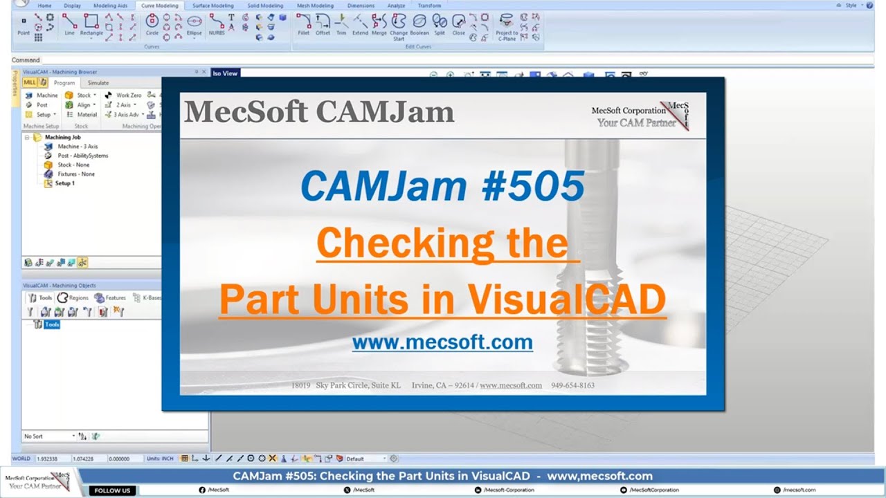 How to Check the Units in VisualCAD - YouTube